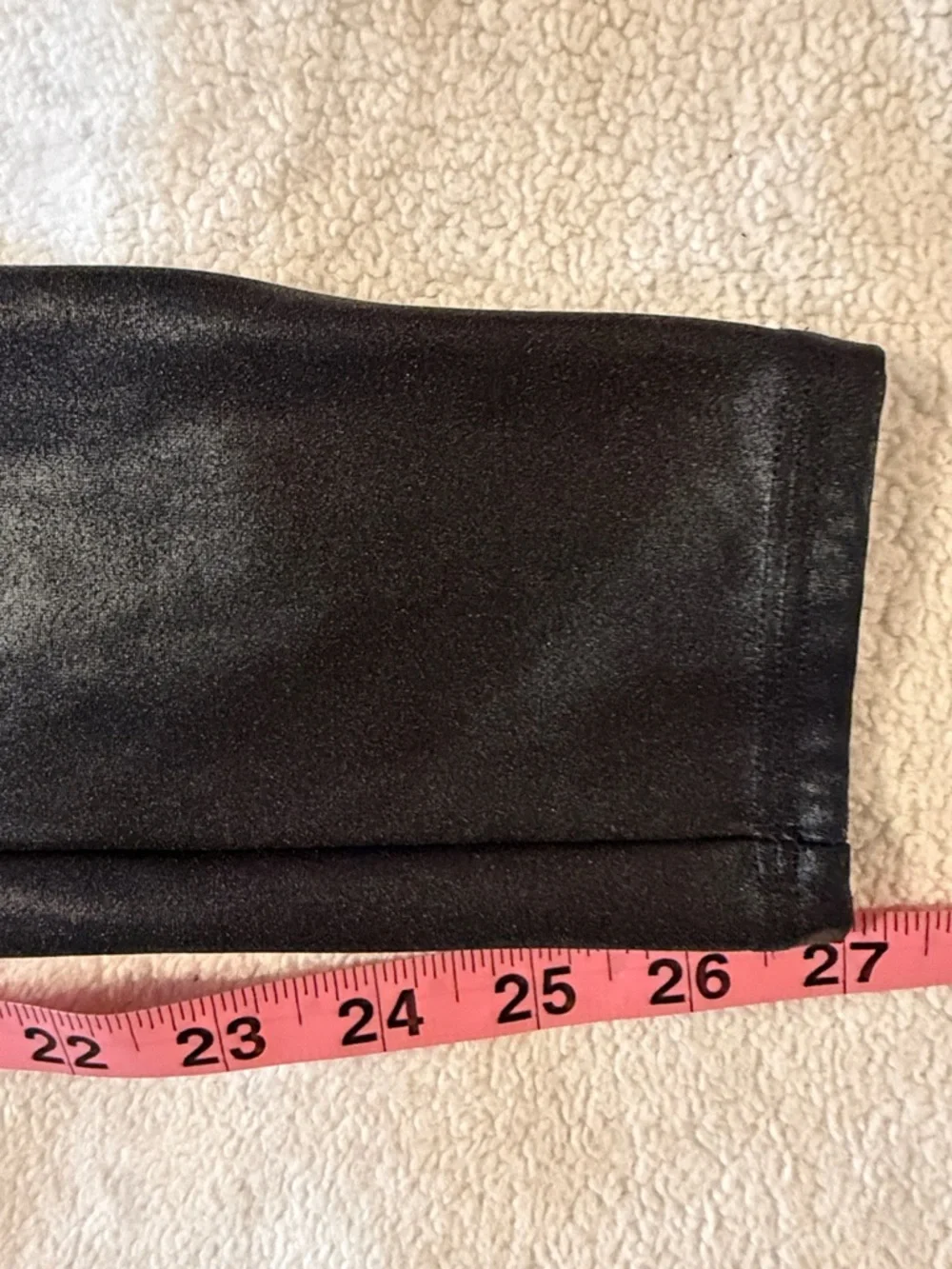 SPANX | Pants & Jumpsuits | Spanx Faux Leather Legging Sz M Punk Rock ...